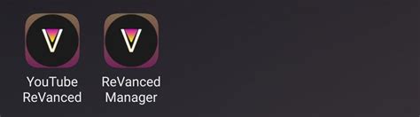 Bug Use Different Icons For Youtube Revanced And Revanced Manager