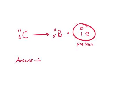 Solved Carbon 11 Nucleus Boron 11 Nucleus What Type Of Emission Is Represented In The Picture