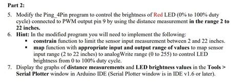Solved Part 2 5 Modify The Ping4pin Program To Control