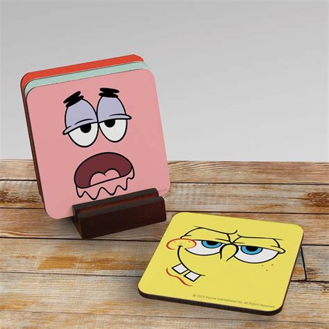 Spongebob Squarepants Character Coasters Set Of 4 Paramount Shop