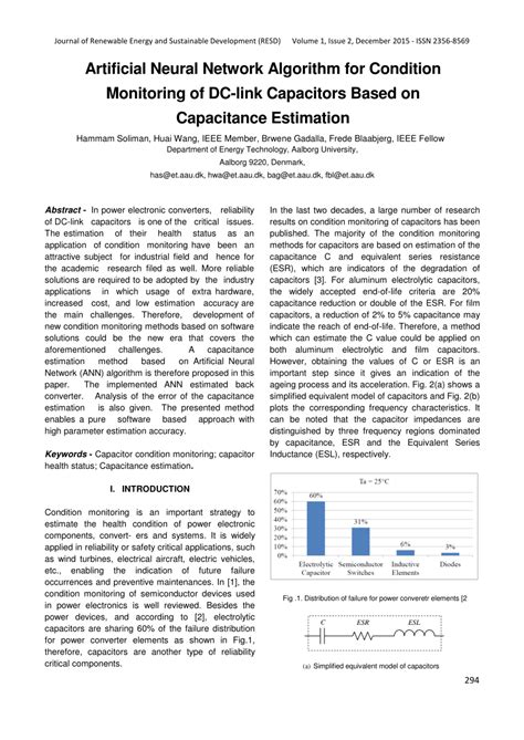 pdf artificial neural network algorithm for condition monitoring of