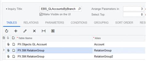 Gi For Restriction Groups • Acumatica Generic Inquiries And Pivot Tables