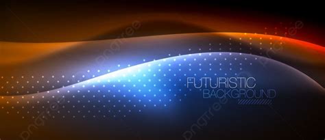 Shiny Color Smooth Elegant Neon Wave Background Modern Neon Vector