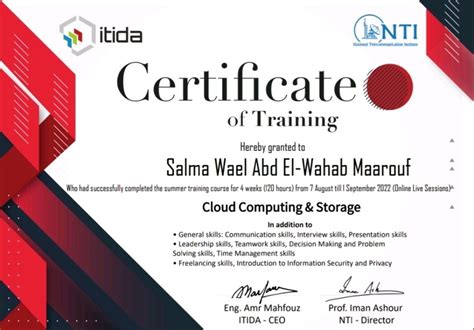 Completed Cloudcomputing Summertraining Salma Maarouf 12 Comentarios
