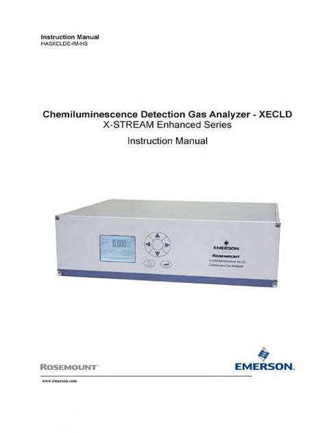 Manual Rosemount X Stream Enhanced Xecld Continuous Gas Analyzer En 7240444 Pdf Menu