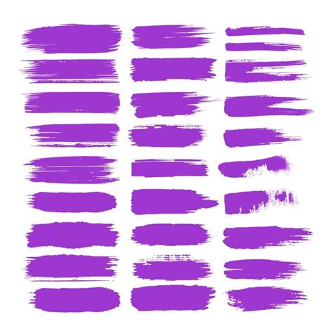 Premium Photo Purple Set Collectiongrunge Strike Through And