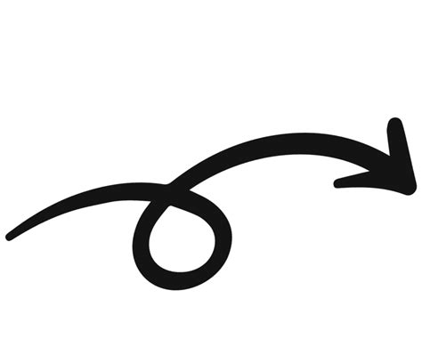Hand Drawn Curved Arrow Pngs For Free Download