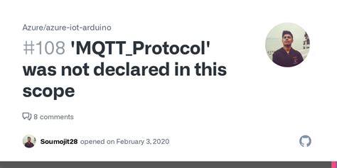 MQTT Protocol Was Not Declared In This Scope Issue Azure Azure Iot Arduino GitHub