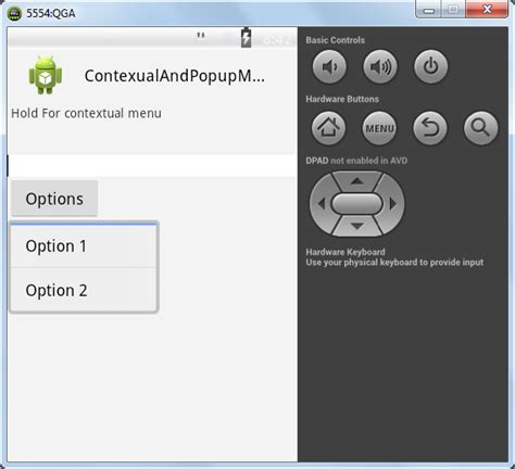 Build Menus In Android With Java And XML Contextual And Popup Menus
