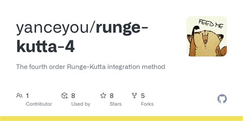 GitHub Yanceyou Runge Kutta 4 The Fourth Order Runge Kutta Integration Method