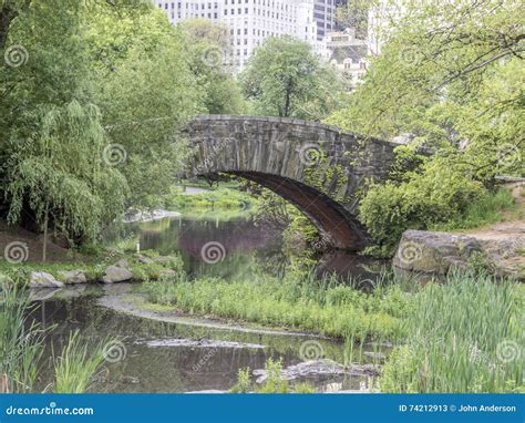Gapstow Bridge Central Park New York City Stock Image Image Of York