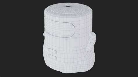 White Modern Smart Robot Toy 3d Model Turbosquid 2122941