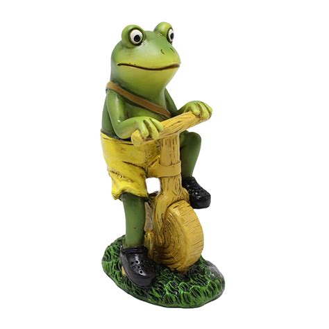 Estatuilla De Rana Creativa Artesanías En Miniatura Estatuas De Rana De Resina Escultura