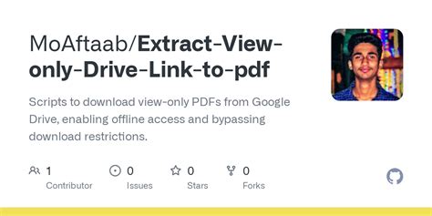 Github Moaftaabextract View Only Drive Link To Pdf Scripts To Download View Only Pdfs From