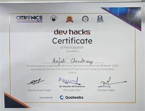 Hackathon Innovation Teamwork Buildingthefuture Anjali Choudhary