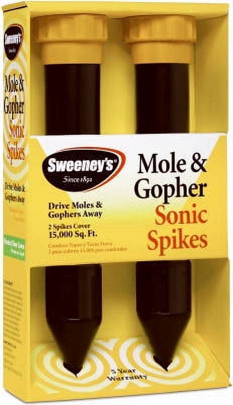 Sweeneys 2 Pack 12 Mole And Gopher Sonic Spike Each