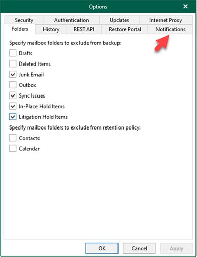 How To Configure Notification Settings With A Microsoft 365 Non Mfa Account In Veeam Backup For