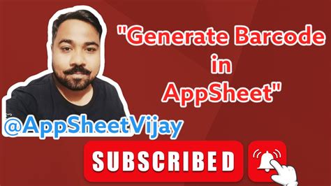 How To Generate Barcode In Appsheet Youtube
