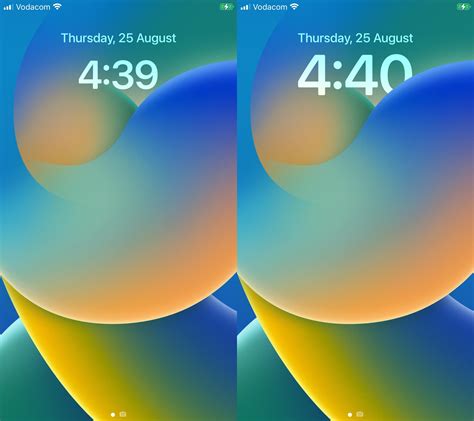 Ios16db7 Locking Device While In Landscape Mode Will Shrink The Clock