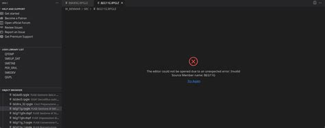 Regression I Cant Open A Source Member With £ In The Members Name · Issue 701 · Codefori