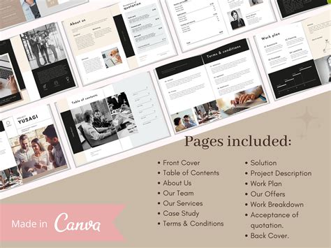 Project Proposal Canva Template Canva Proposal Template Services And Pricing Guide Client