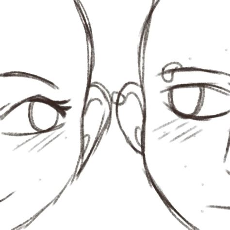 Duet Drawing Base Three Way Kiss Reference Oc Poses Couple Oc Bases