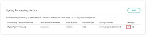 Forwarding Logs To An External System