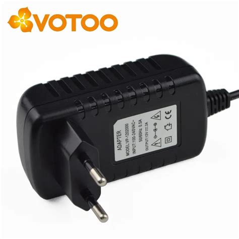 Eu Plug 12v 2a 24w Cctv Camera Power Adapter With 5 5mm 2 1mm 2 5mm Dc