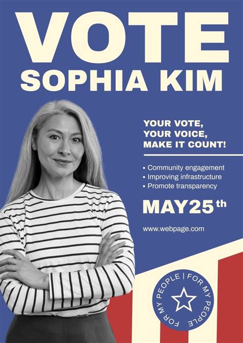 Customize This Modern Class President Campaign Poster Layout Online