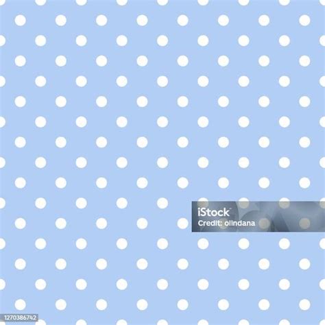 파스텔 블루 배경에 매끄러운 패턴 흰색 작은 물방울 무늬 직물 섬유 선물 종이 스크랩 북 벽지에 대한 우아한 인쇄 0명에 대한 스톡 벡터 아트 및 기타 이미지 Istock