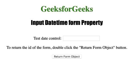 Html Input Datetime Form用法及代码示例 纯净天空