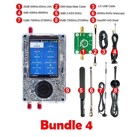 New Generation Hackrf One Portapack H4m Mayhem Signature Edition