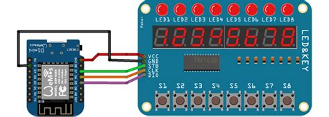 ledandkey module tm1638 turais tech docs