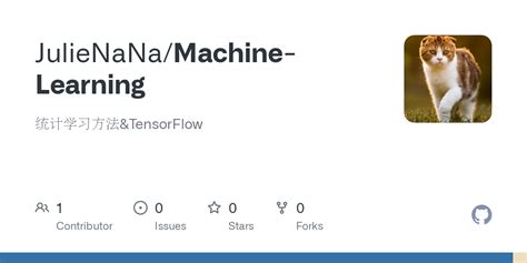 GitHub JulieNaNa Machine Learning 统计学习方法 TensorFlow