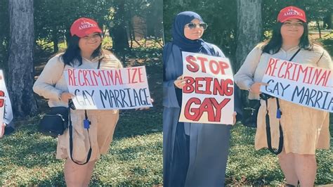 Texas Man Confronts Anti Gay Marriage Protesters Holding Offensive