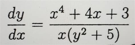 Solved For The Separable Equation Find The General Solution