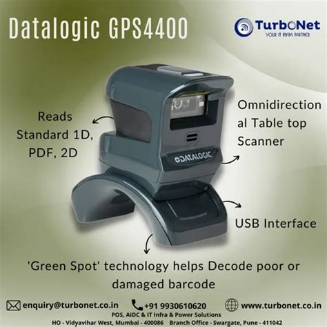 Fixed Mount Datalogic Gps4400 2d Barcode Scanner Wired Corded At Rs 8720 In Kochi