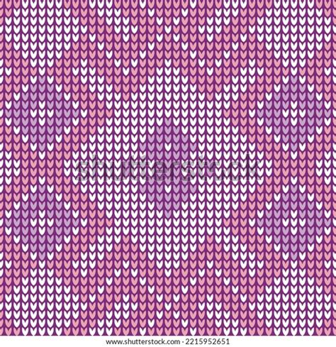 Crochet Chevron Pattern Zig Zag Knitting Stock Vector Royalty Free 2215952651 Shutterstock