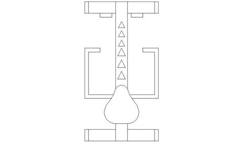 Drawing Of Gym Blocks Elevation 2d View In Autocad