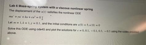 Solved How Do You Slove The Following Equation On Matlab My