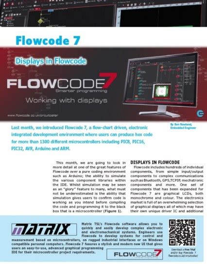 Flowcode 7 Part 2 Displays In Flowcode Sponsor Matrix Circuit
