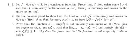 Solved Let F R Be A Continuous Function Chegg