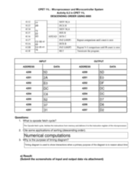 Solution Microprocessor And Microcontroller System Descending Order
