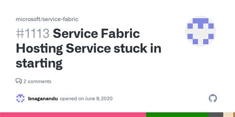 Service Fabric Hosting Service Stuck In Starting · Issue 1113