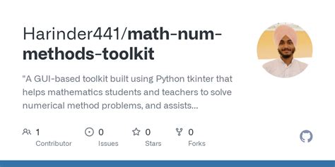 GitHub Harinder441 Math Num Methods Toolkit A GUI Based Toolkit