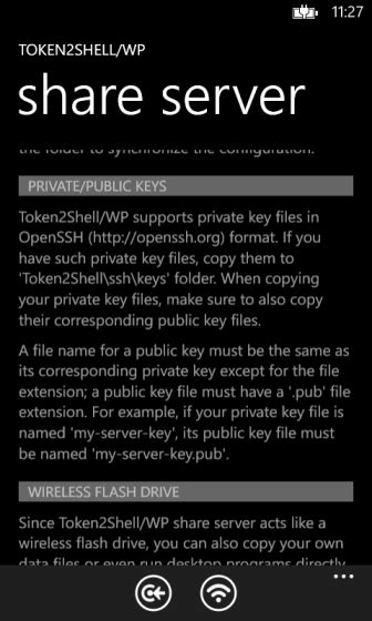 Token2shellwp Elegant Yet Powerful Ssh Client For Windows Phone Choung Networks