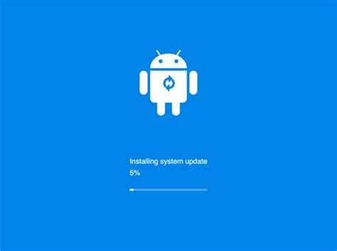 Fake Android Update Screen