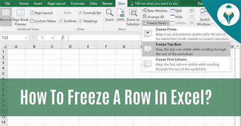 How To Freeze A Row In Excel Shiksha Online