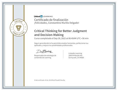 Constantino Murillo Delgado En Linkedin Certificate Of Completion