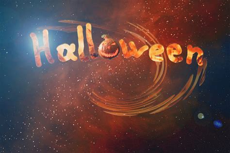 그림된 비문 굽기 석탄에서 할로윈 문자와 우주 추상화의 이미지에 호박에서 잭 랜 턴 0명에 대한 스톡 사진 및 기타 이미지 0명 검은색 공휴일 Istock